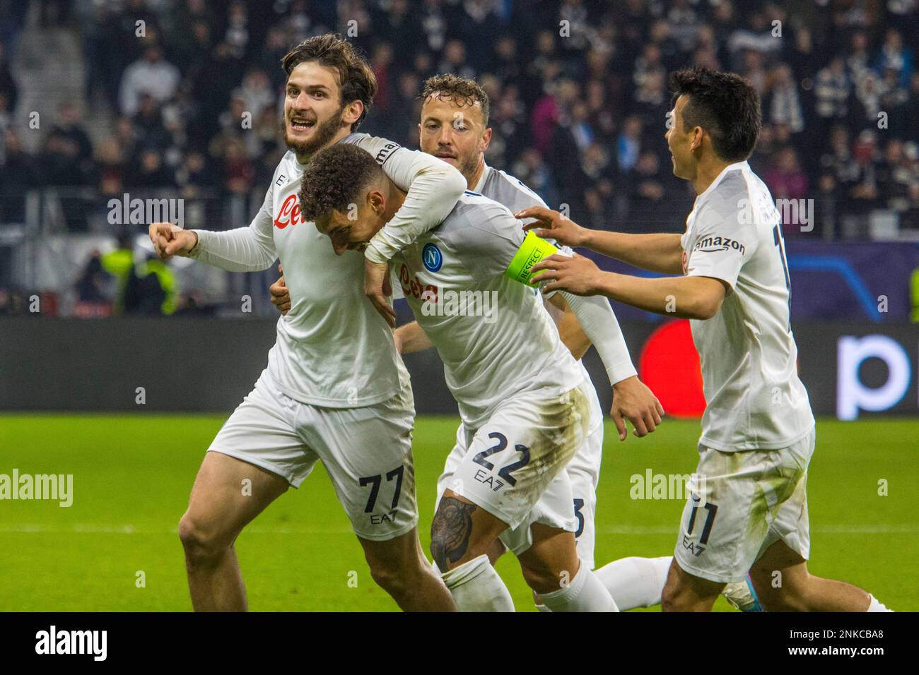 Giovanni DI LORENZO (SSC Napoli) Captain celebrates his 2 to 0 for his ...