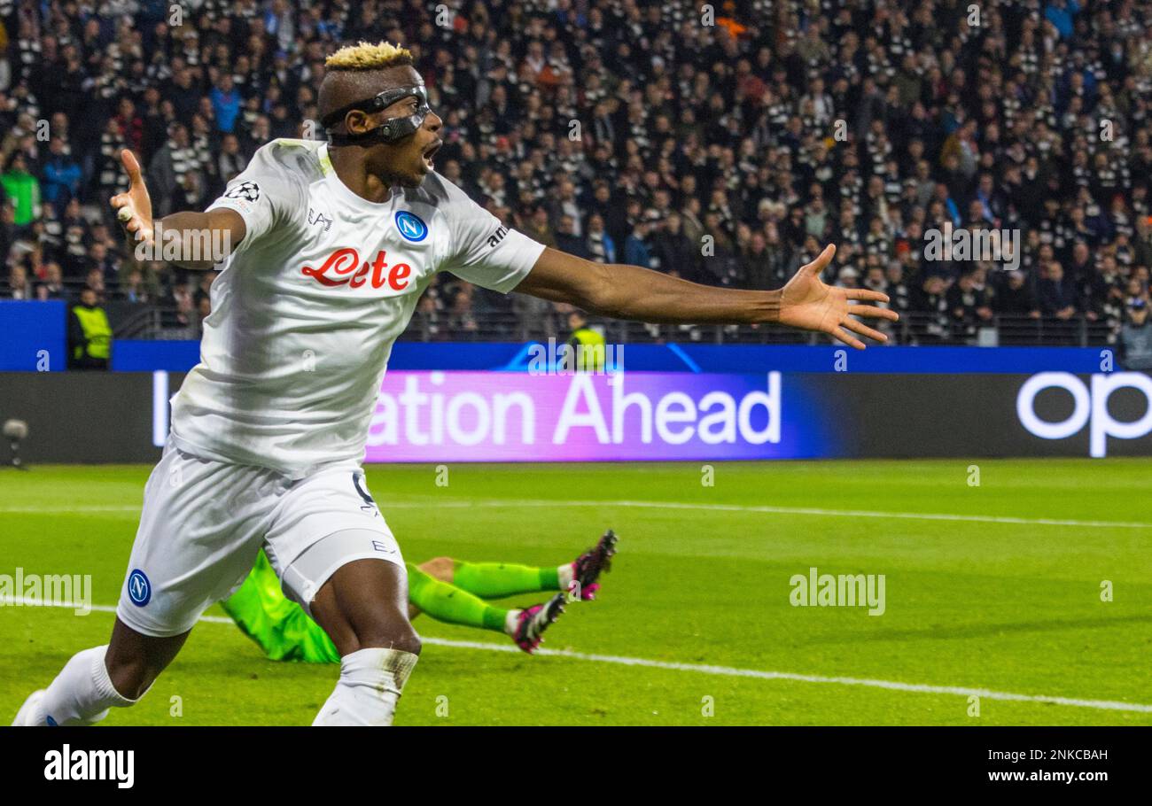 Victor OSIMHEN (SSC Napoli) questioning why the goal is not given Stock ...