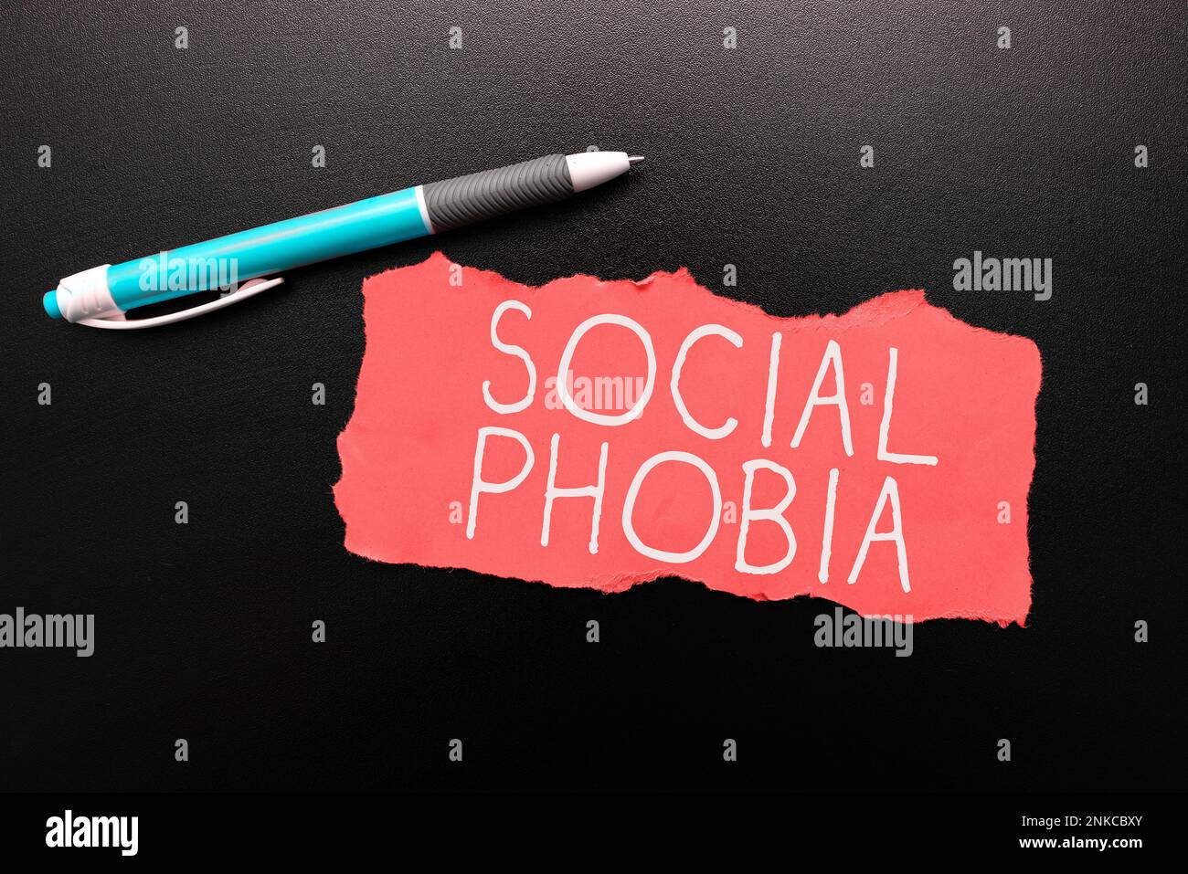 Inspiration showing sign Social Phobia. Word Written on overwhelming ...
