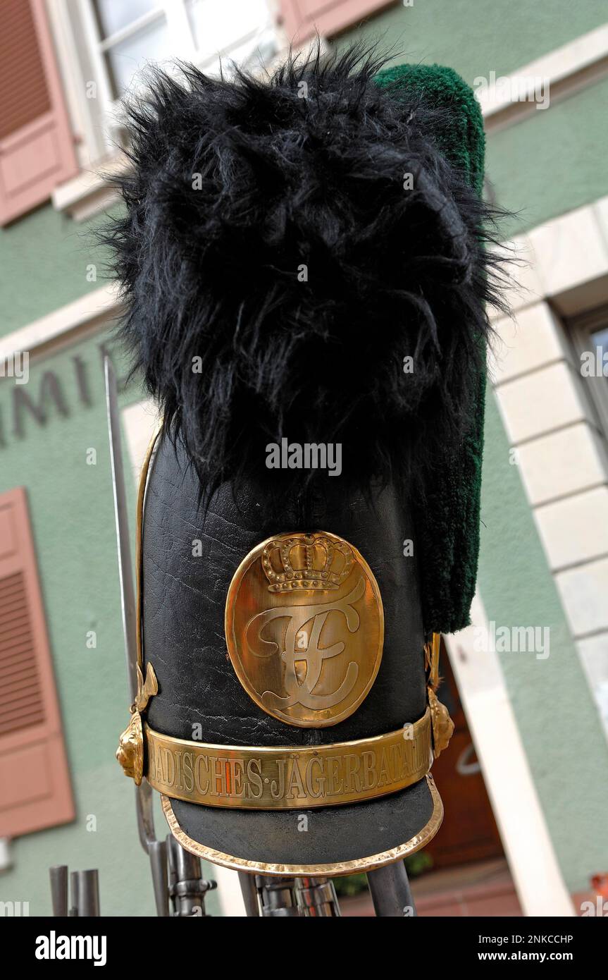 Helmet from the Baden Hunter Battalion of the Napoleonic Troops of 1808 ...