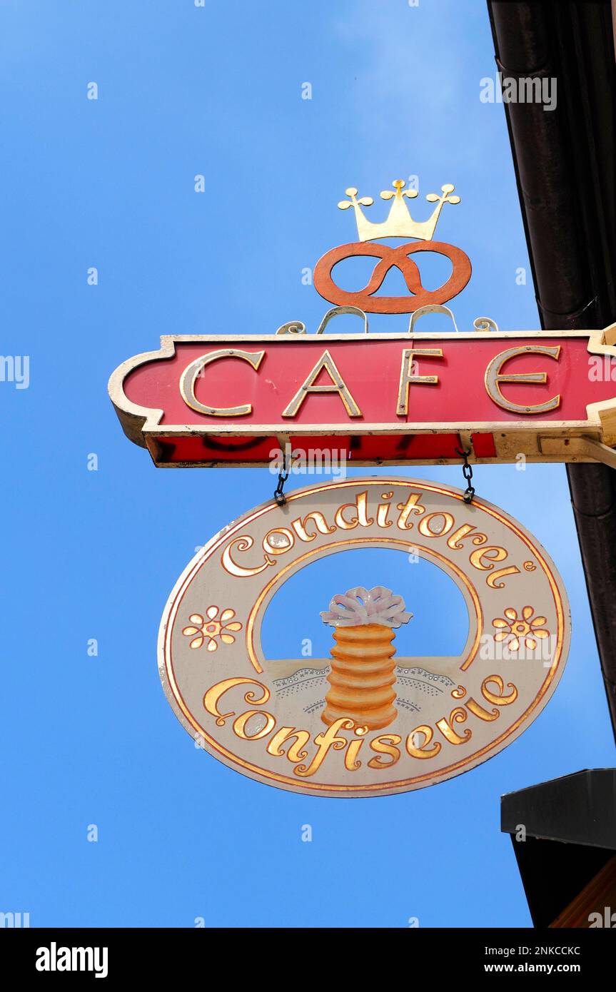 Old cafe sign hi-res stock photography and images - Alamy