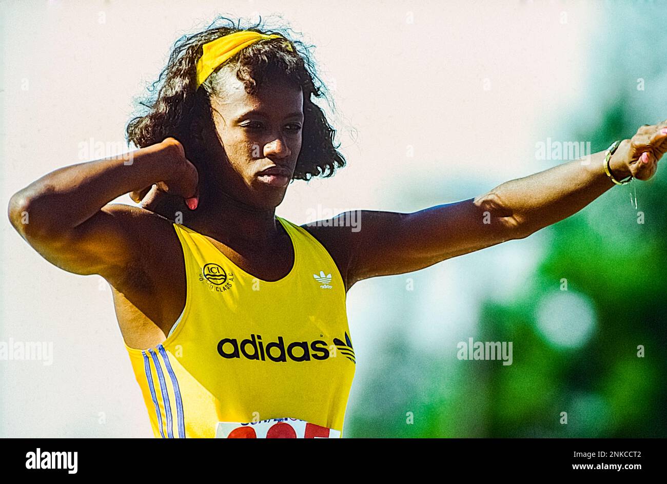 Jackie Joyner-Kersee competing in the Heptathlon at the 1987 USA ...