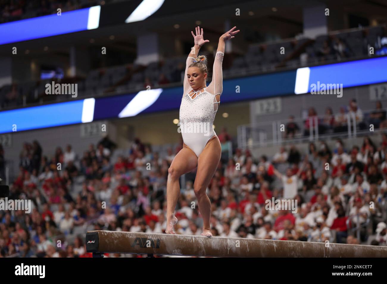 April 16, 2022: University of Florida senior Alyssa Baumann competes ...