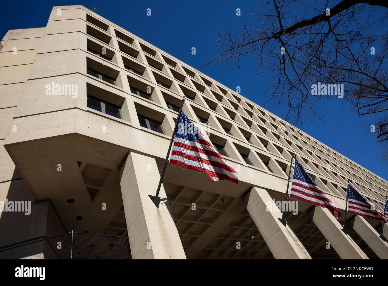 The J. Edgar Hoover Federal Bureau of Investigation Building is seen in Washington, D.C. Feb. 23 ...