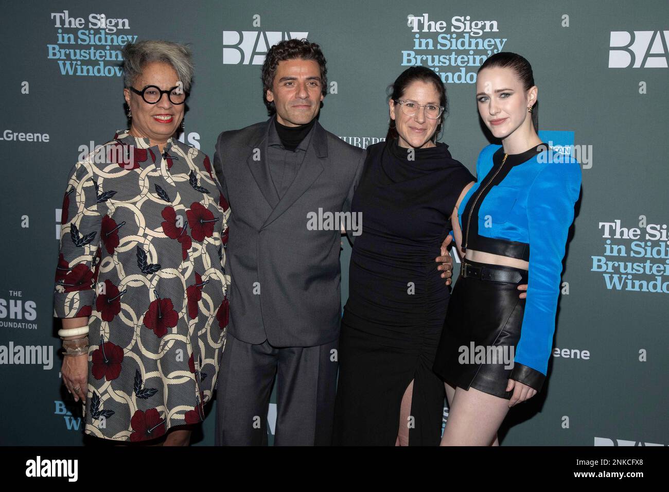 Joi Gresham, from left, actor Oscar Isaac, director Anne Kauffman and ...
