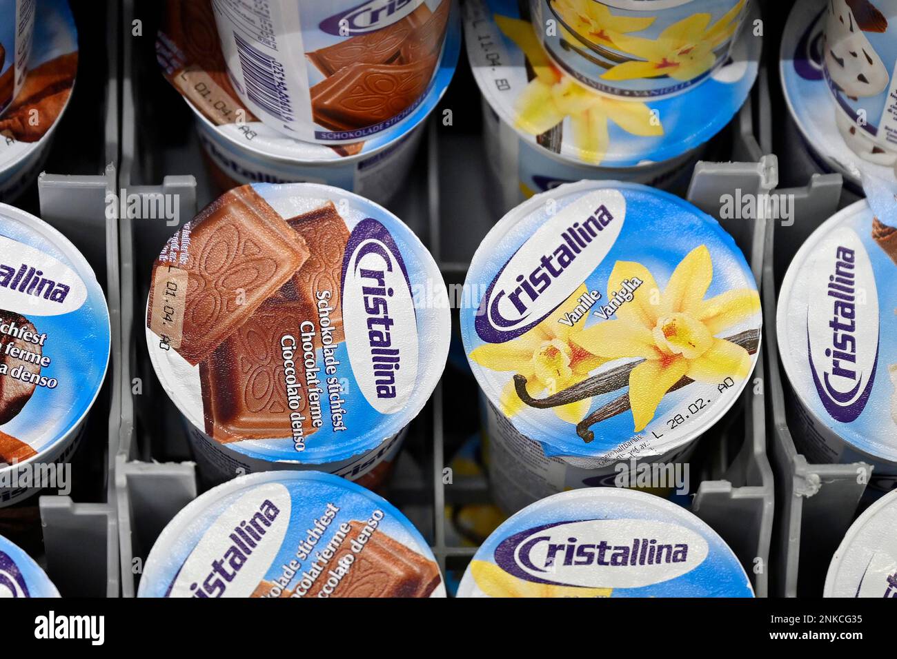 Yoghurts on shelf hi-res stock photography and images - Alamy