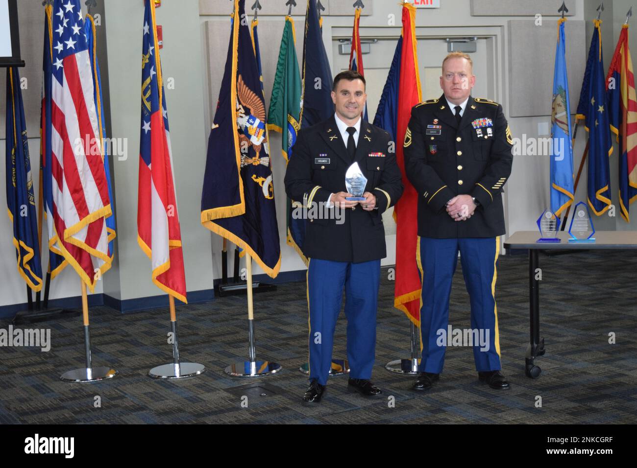 Second Lieutenant Jakub Holmes is recognized as the distinguished honor ...