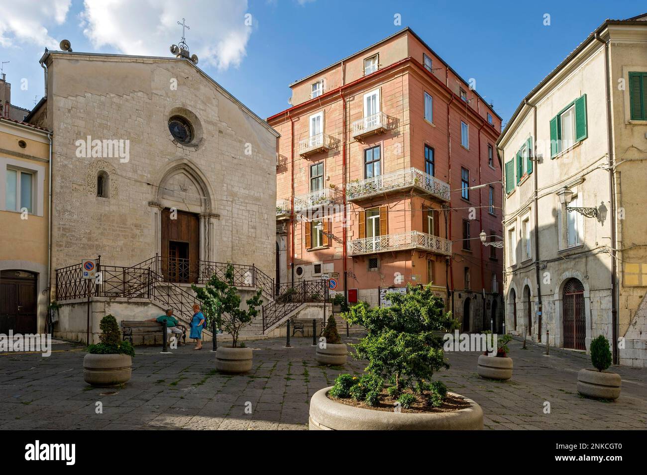 Church Chiesa San Leonardo, Borgo Antico, medieval old town, Campobasso ...