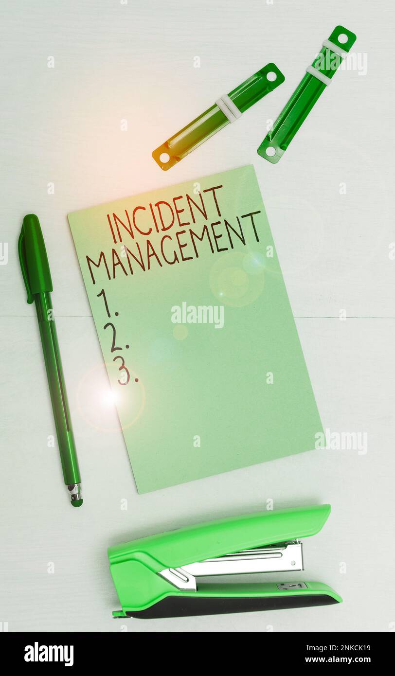 Conceptual display Incident Management. Business showcase Process to ... Conceptual display Incident Management. Business showcase Process to ...