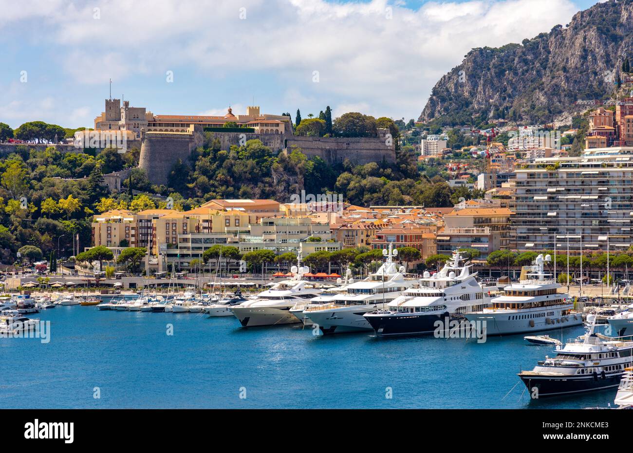 Monaco, France - August 2, 2022: Panoramic view of Hercules Port and ...