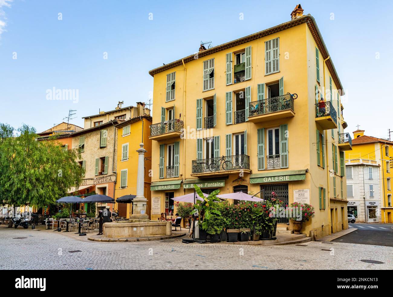 Vence, France - August 6, 2022: Place Antony Mars square aside Portail ...