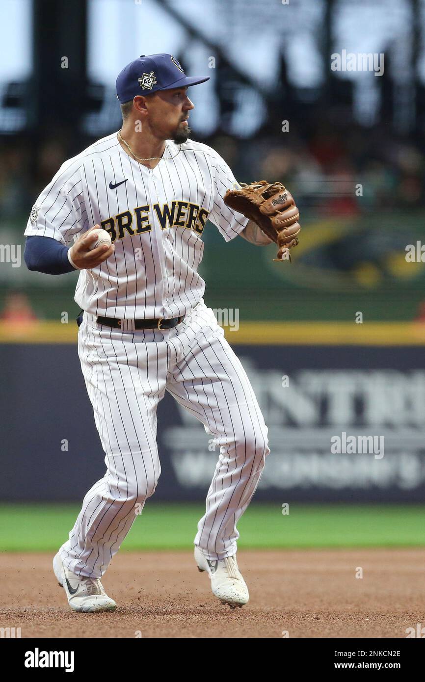 MILWAUKEE, WI - APRIL 15: Milwaukee Brewers second baseman Jace ...