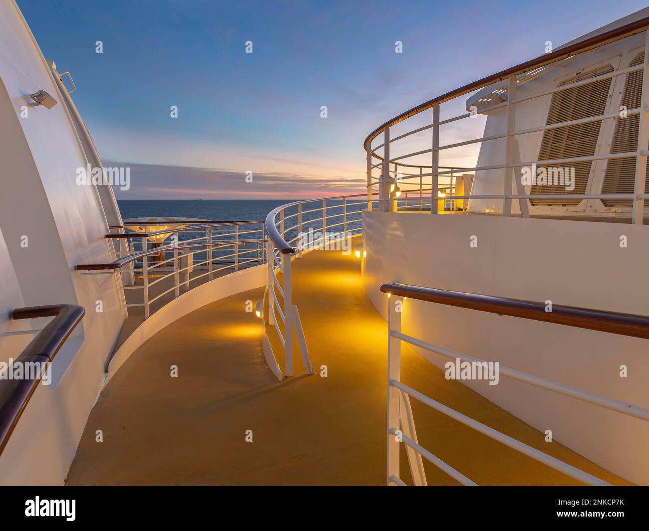 Cruise ship, AidaStella, AIDA Stella, upper deck, fitness area, jogging ...