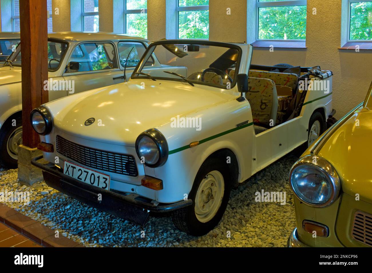DDR cars Trabant in an exhibition. Private museum on the Weser island ...