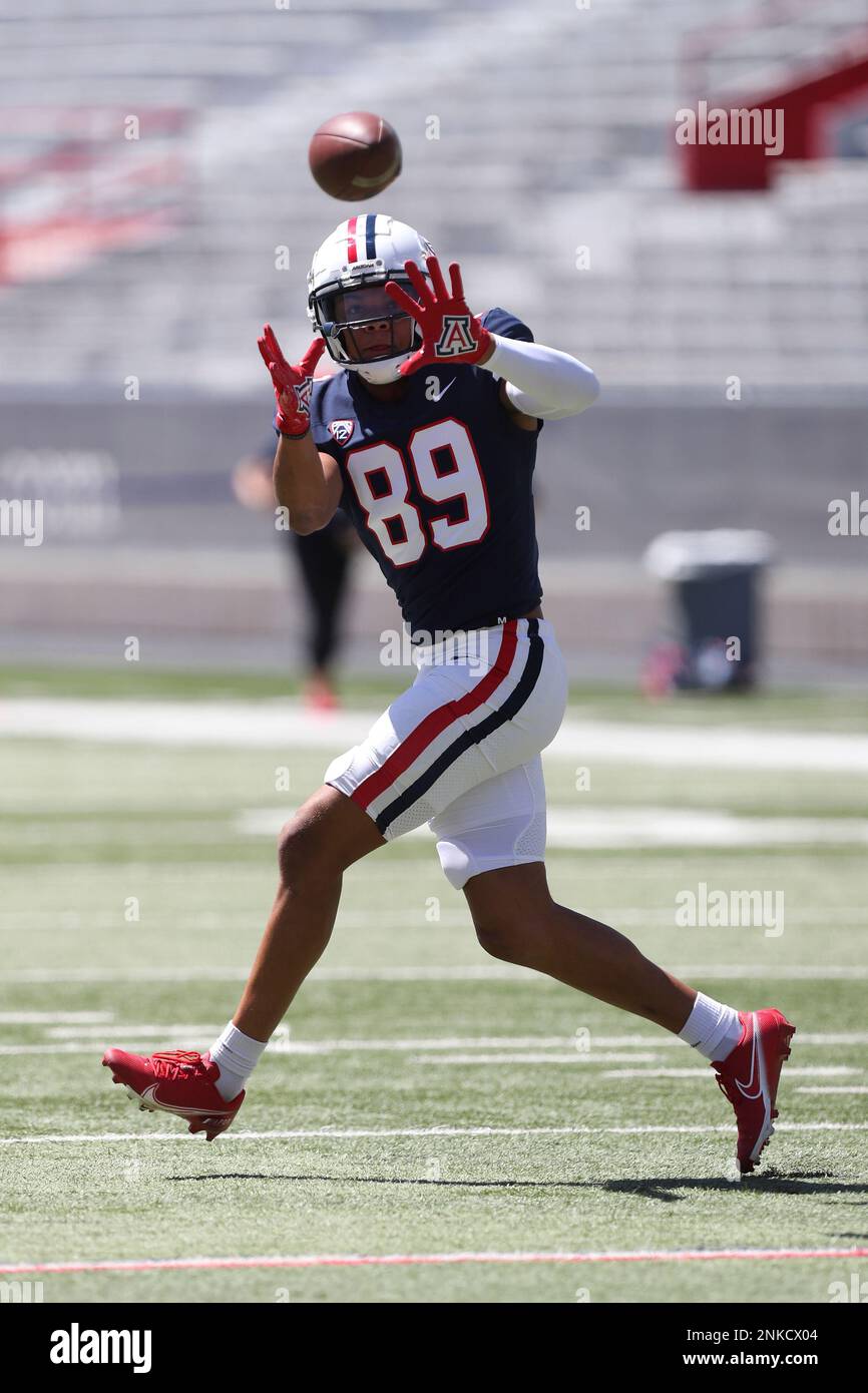 TUCSON, AZ - APRIL 09: University of Arizona Wildcat tight end #89 ...
