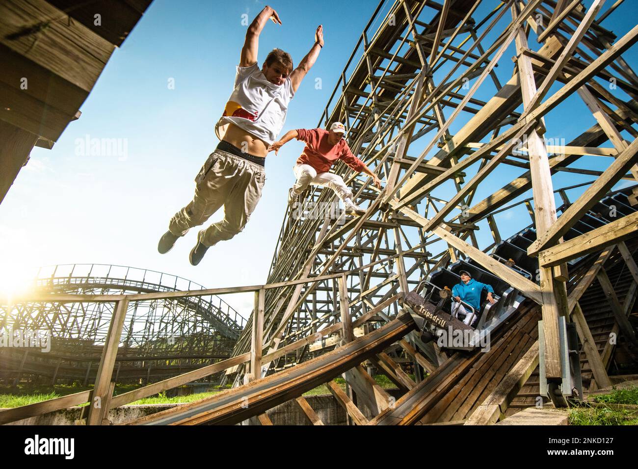 German freerunning legend Jason Paul, together with fellow freerunning ...