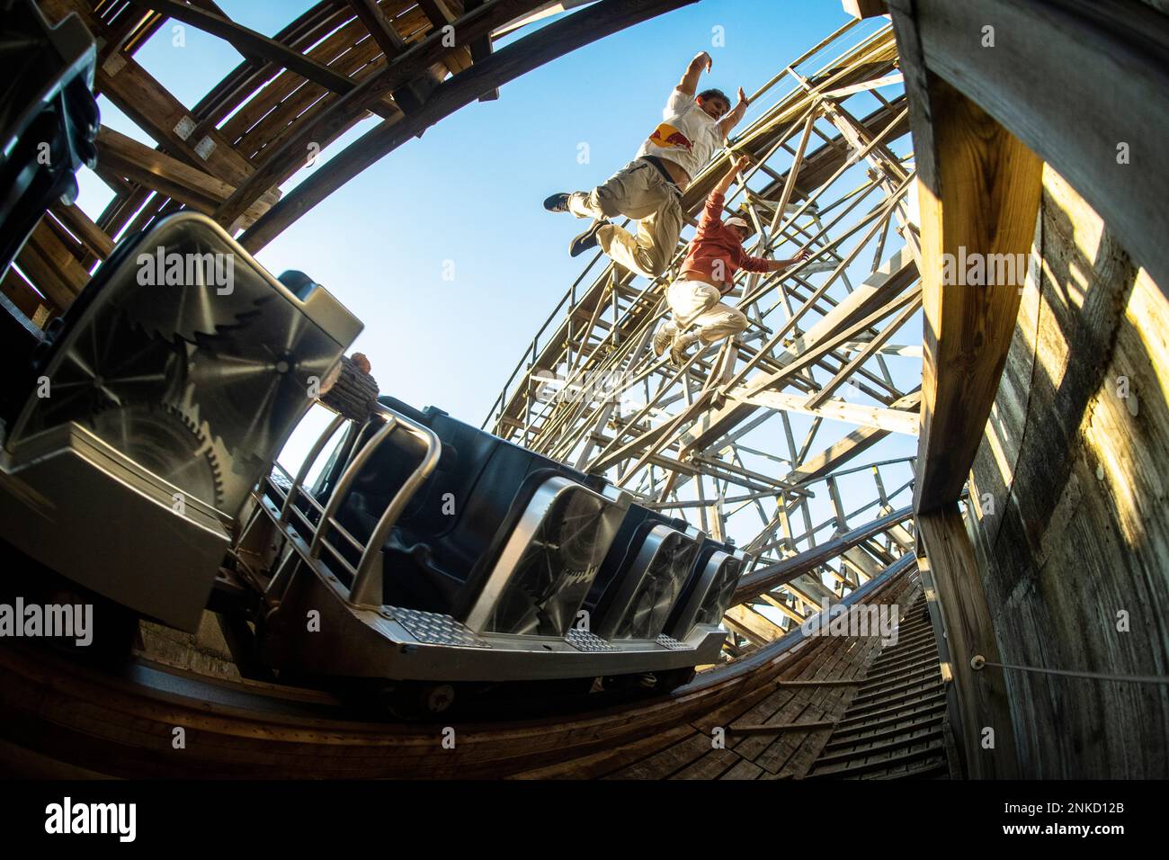 German freerunning legend Jason Paul, together with fellow freerunning ...