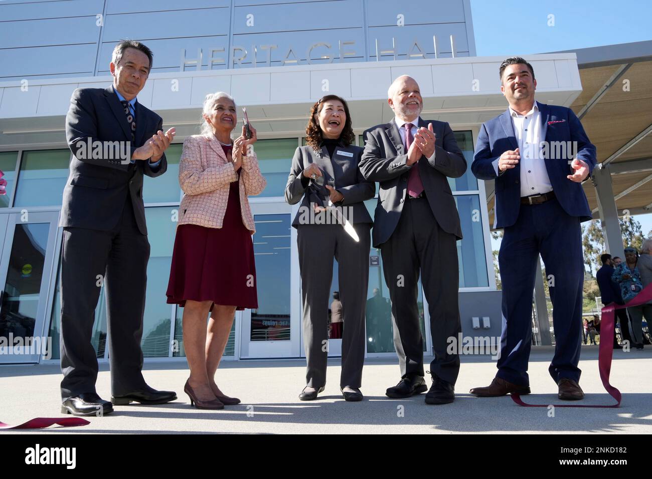 Mt. San Antonio College Board of Trustee members Gary Chow, Laura ...