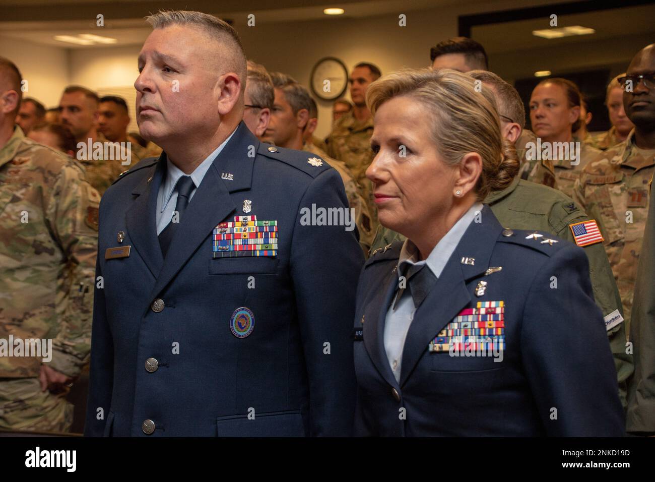 Lt. Col. Eric Stringer, the 152nd Medical Group commander, and Maj. Gen ...