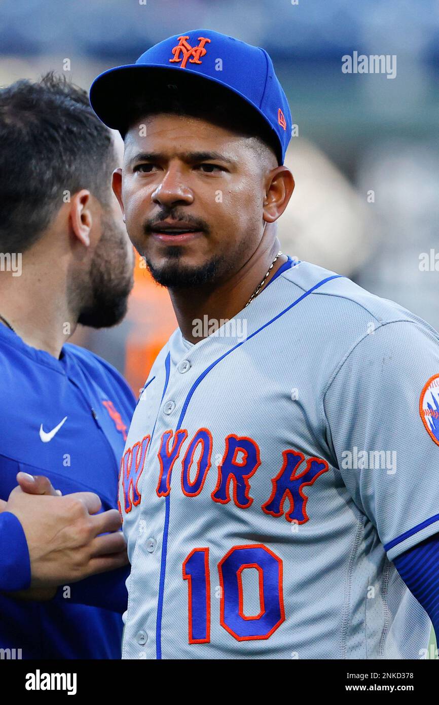 PHILADELPHIA, PA - APRIL 12: New York Mets third baseman Eduardo ...