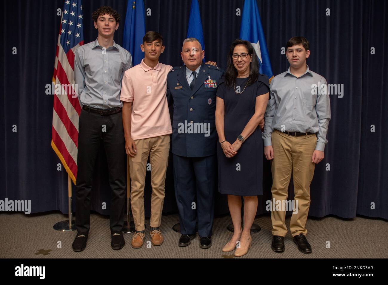 Col. Eric Stringer, the 152nd Medical Group commander, and his family ...