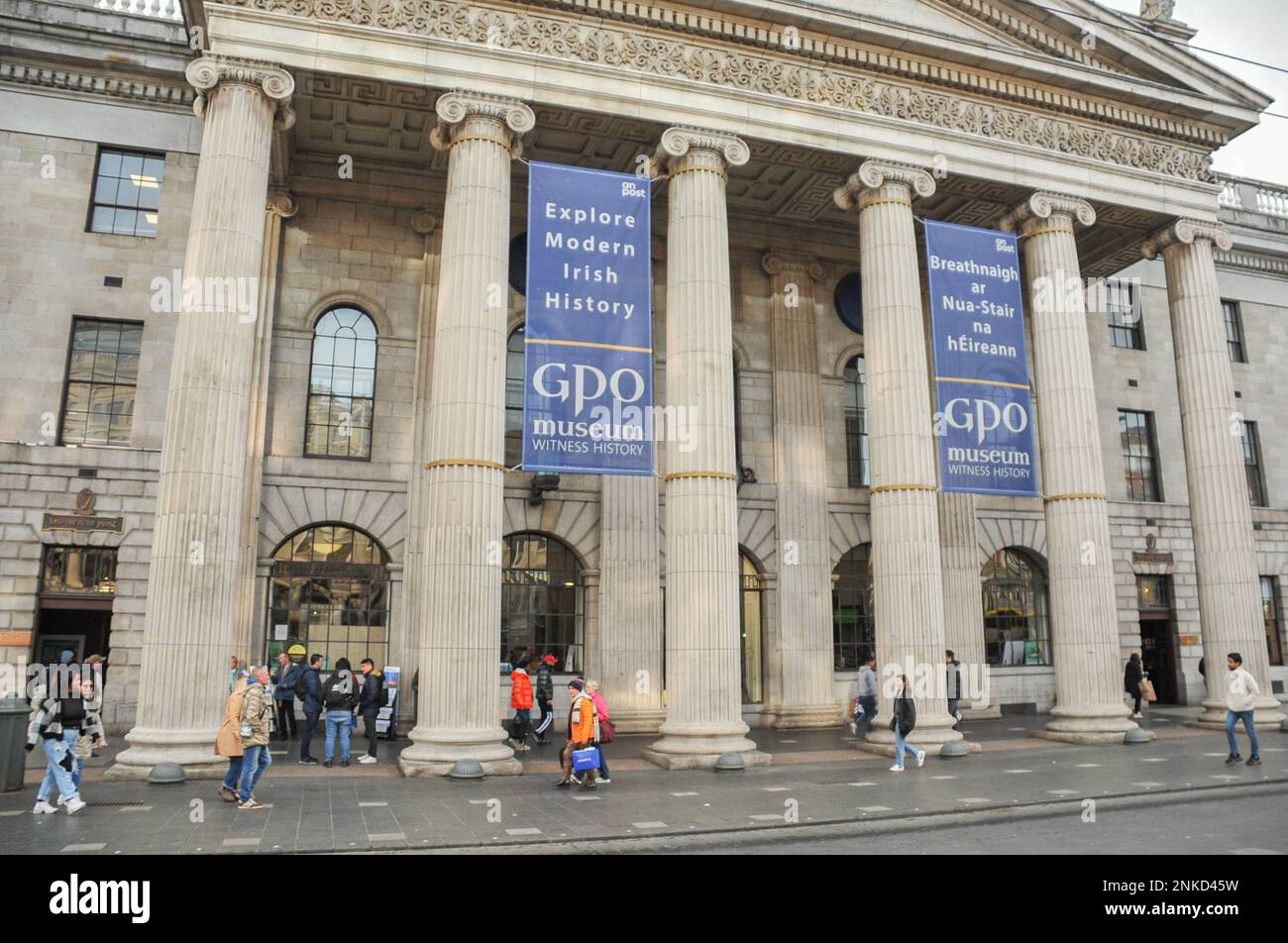 GPO (General Post Office) building, O'Connell Street, Dublin, Ireland ...