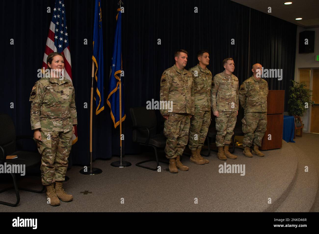 Lt. Col. Shannon Castaneda, the commander of the 152nd Communications ...