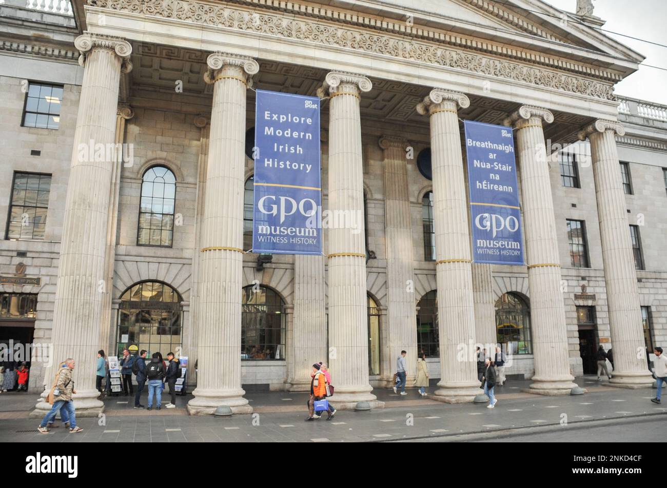 GPO (General Post Office) building, O'Connell Street, Dublin, Ireland ...