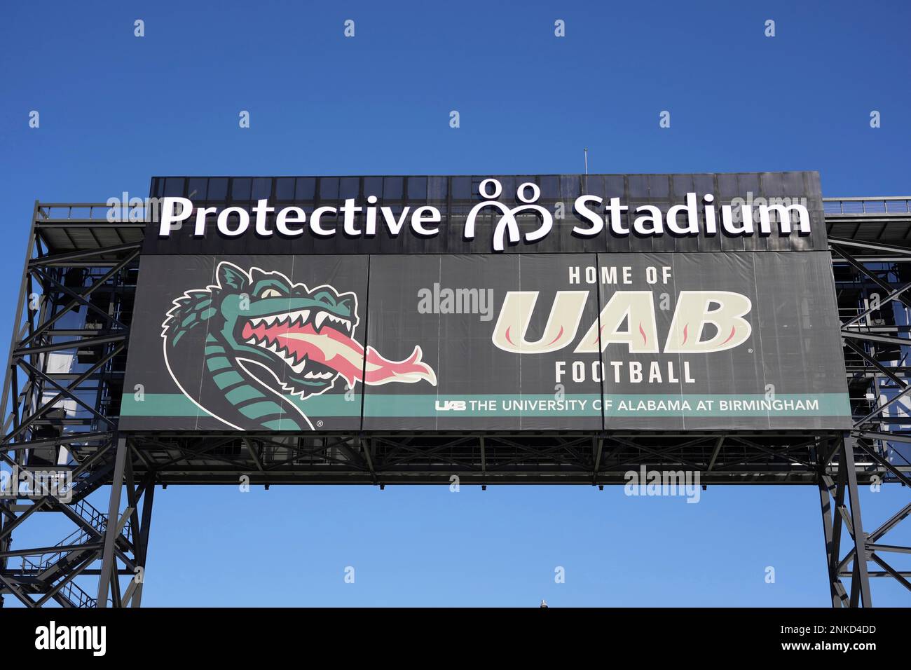 USFL banners at Protective Stadium and Legion Field, Sunday, Mar. 13 ...