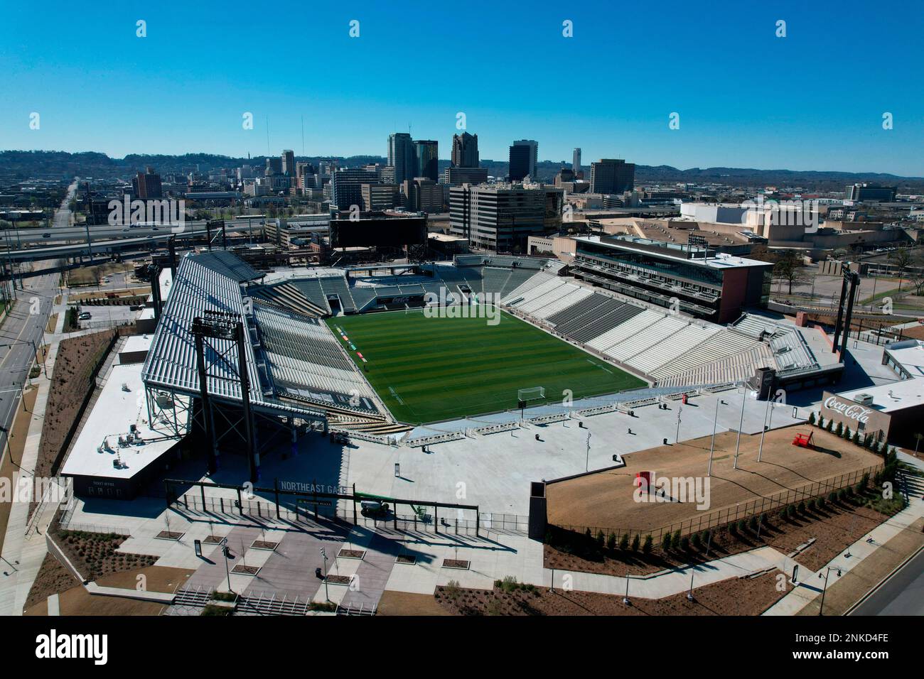 An aerial view of Protective Stadium, Sunday, Mar. 13, 2022, in ...