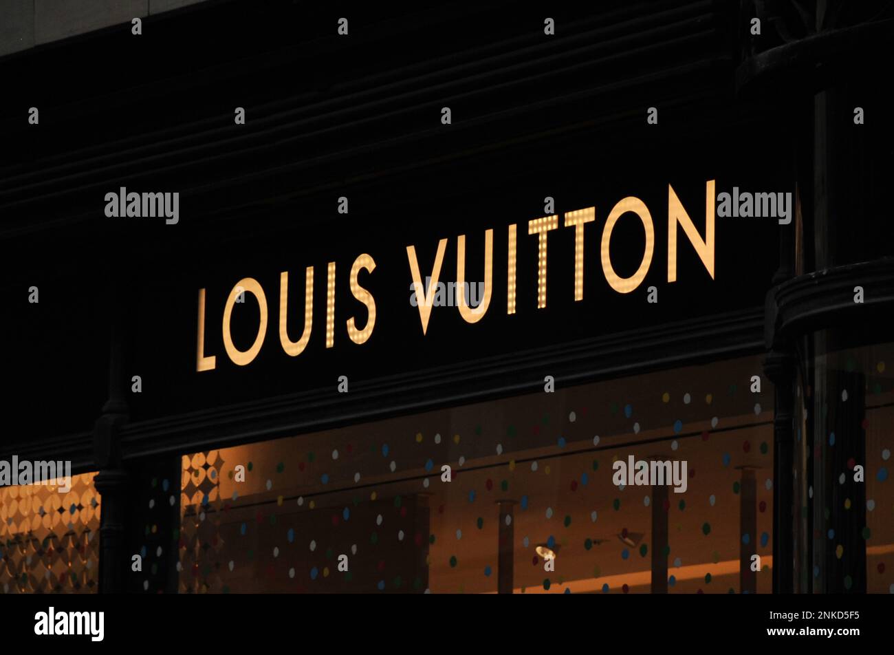 Louis Vuitton signage Stock Photo - Alamy