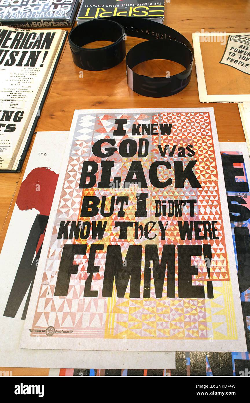 Several collections at Letterform Archive library seen on Friday, March ...