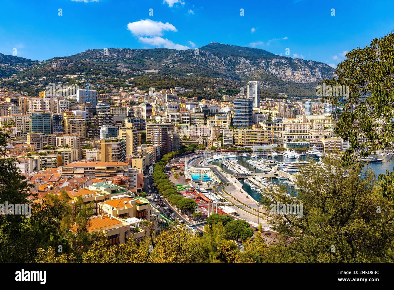 Monaco, France - August 2, 2022: Panoramic view of Monaco metropolitan ...