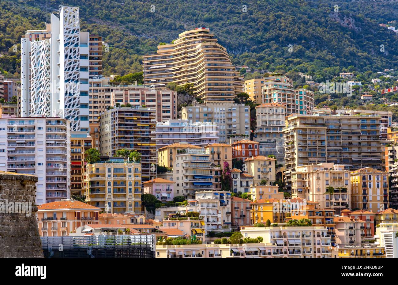 Monaco, France - August 2, 2022: Panoramic view of Monaco metropolitan ...