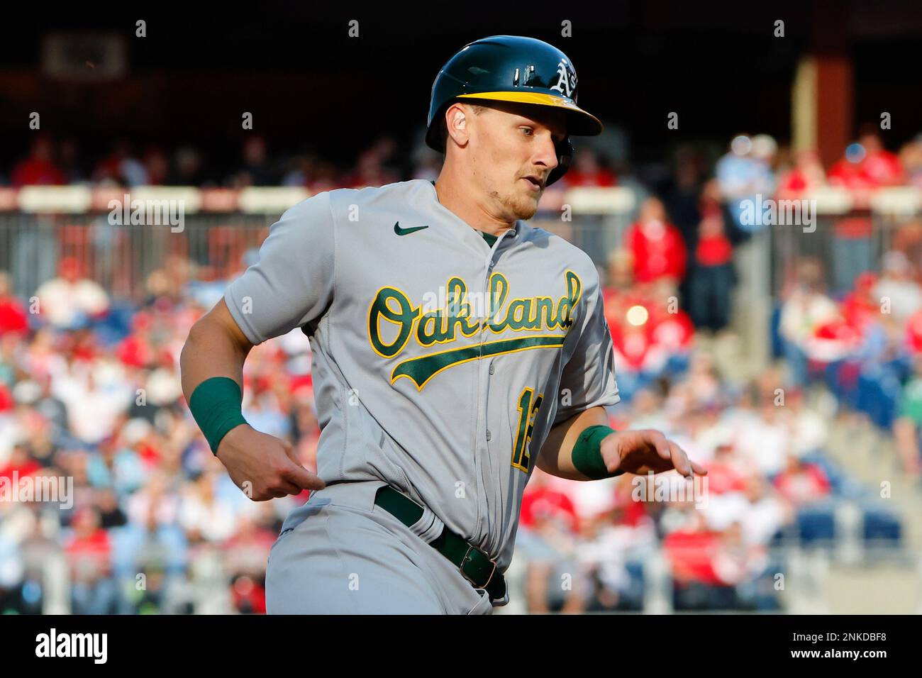 PHILADELPHIA, PA - APRIL 08: Oakland Athletics catcher Sean Murphy (12 ...