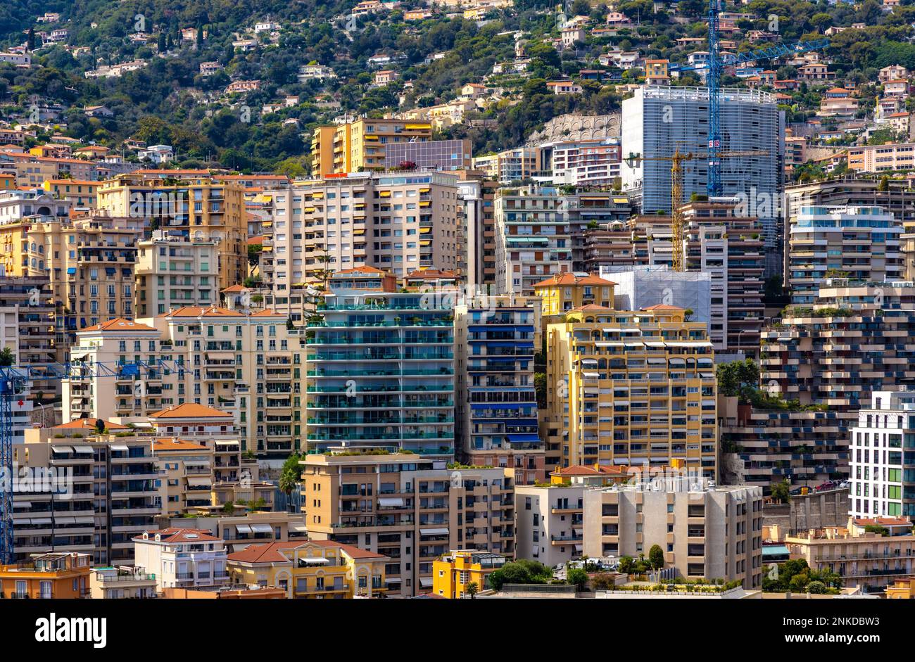 Monaco, France - August 2, 2022: Panoramic view of Monaco metropolitan ...