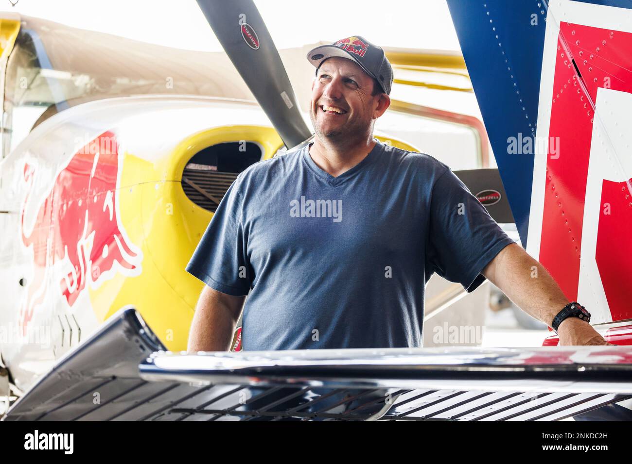 On April 24, 2022, in a world first, Red Bull Air Force members and ...