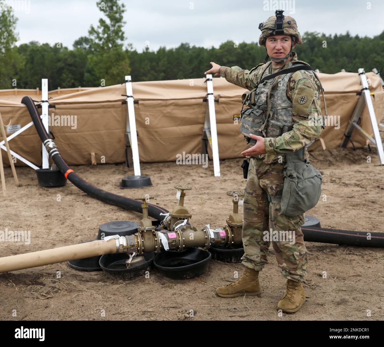 U.S. Army Reserve Spc. Alexander Adams, a horizontal construction ...