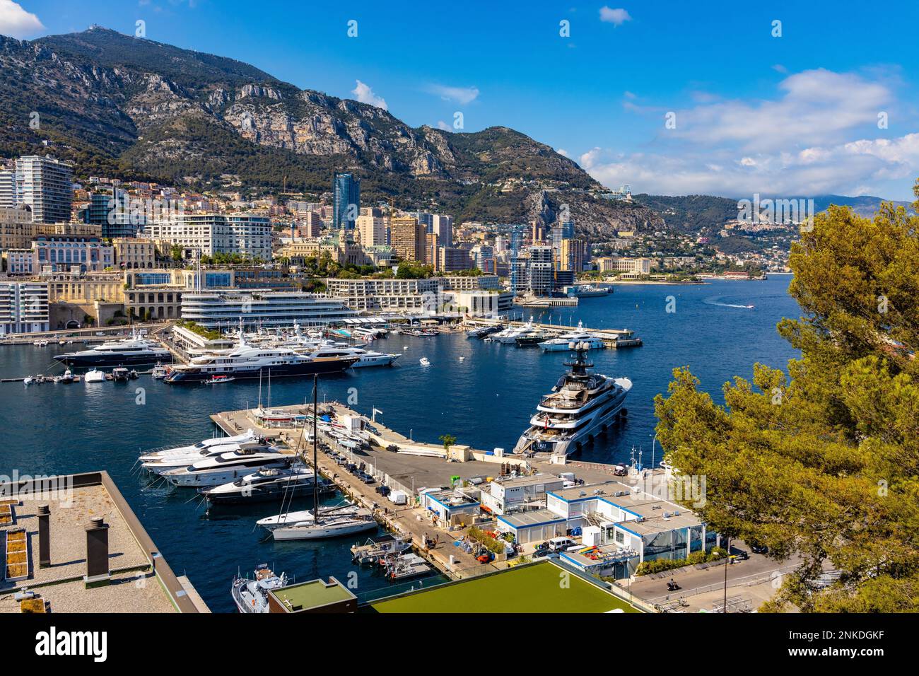 Monaco, France - August 2, 2022: Panoramic view of Monaco metropolitan ...