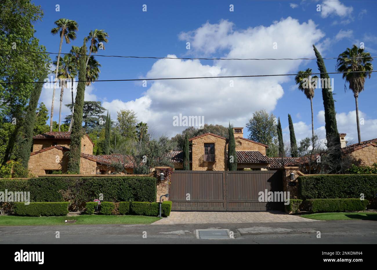 Encino, California, USA 22nd February 2023 A home in Amestoy Estates on ...