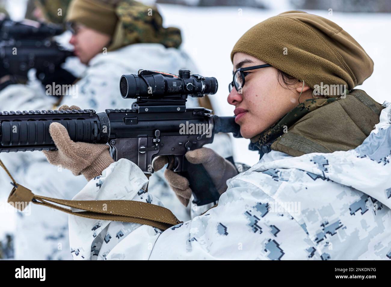Setermoen, Norway. 11th Feb, 2023. U.S. Marine Corps Lance Cpl. Katie ...