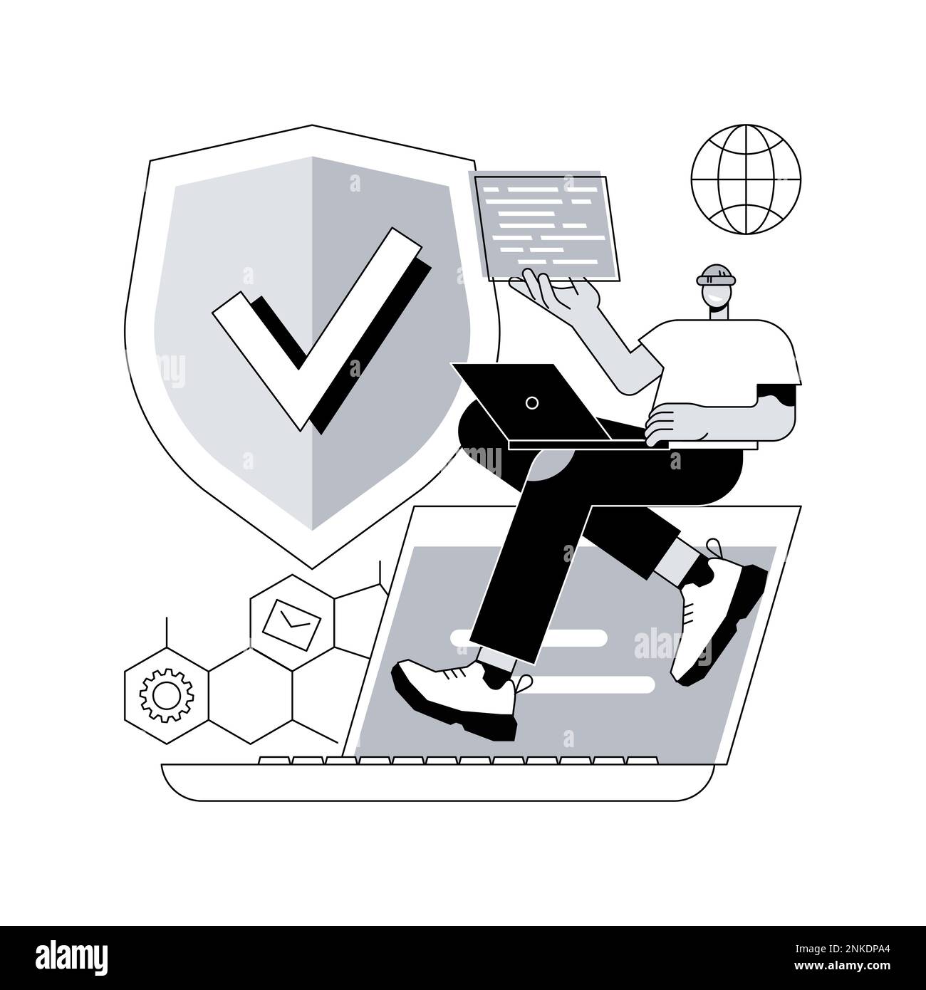 Privacy engineering abstract concept vector illustration. Security ... Privacy engineering abstract concept vector illustration. Security ...
