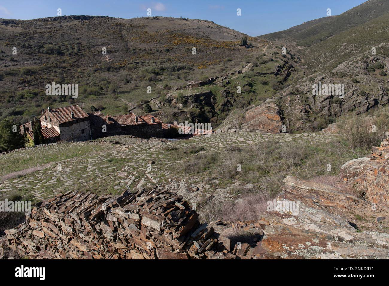General view of Patones de Arriba, on April 6, 2022, in Patones de ...