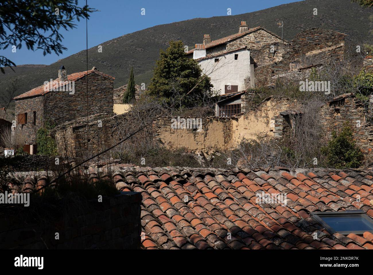 General view of Patones de Arriba, on April 6, 2022, in Patones de ...
