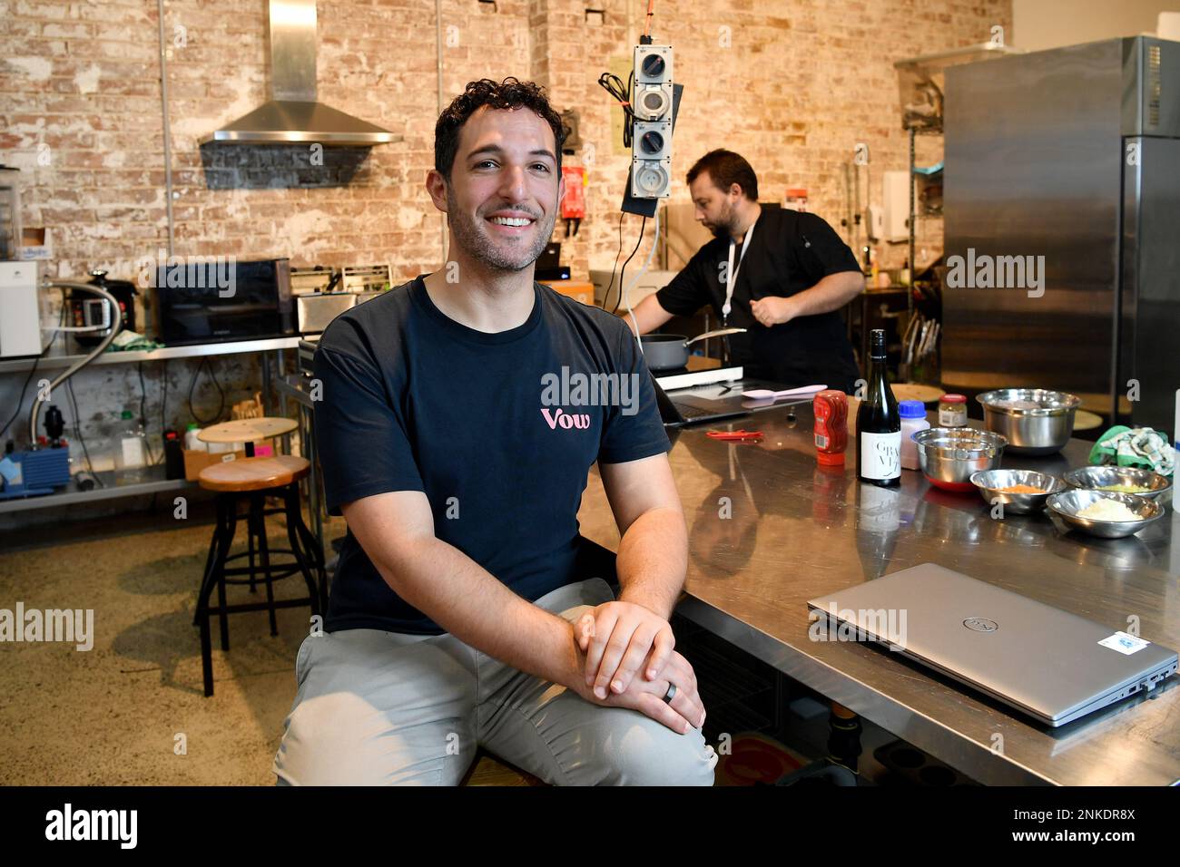 Co-founder and CEO of Vow, George Peppou, poses for a photograph at his ...