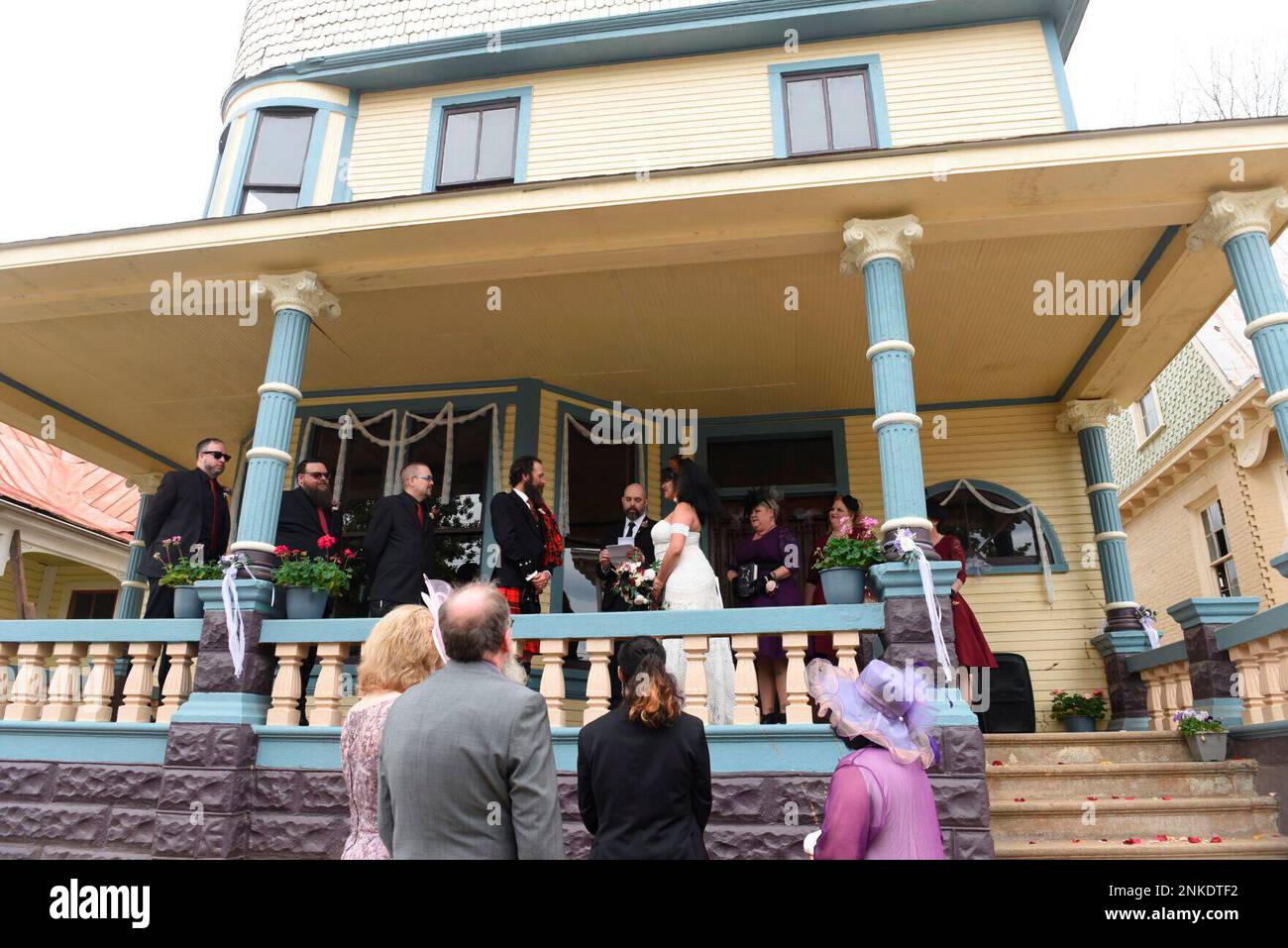 Chris and Zenaida Herbon are married Tuesday, April 5, 2022 at the ...