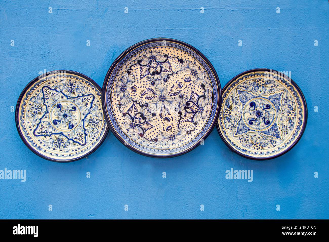 Blue and white art artistry mexican culture hi-res stock photography ...