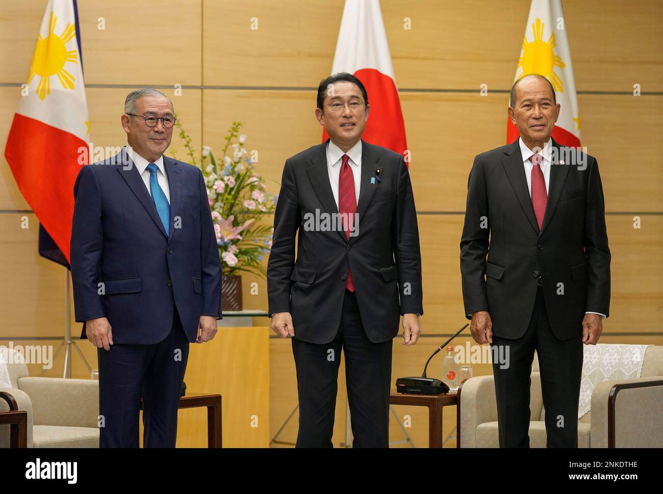 Philippine Foreign Secretary Teodoro Locsin, left, and Defense ...