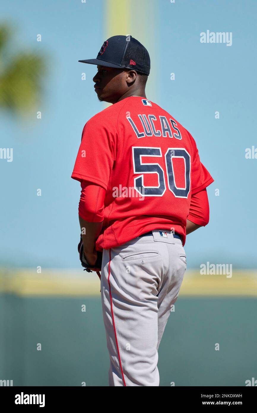Boston Red Sox pitcher Bryan Lucas (50) during a MiLB Spring Training ...