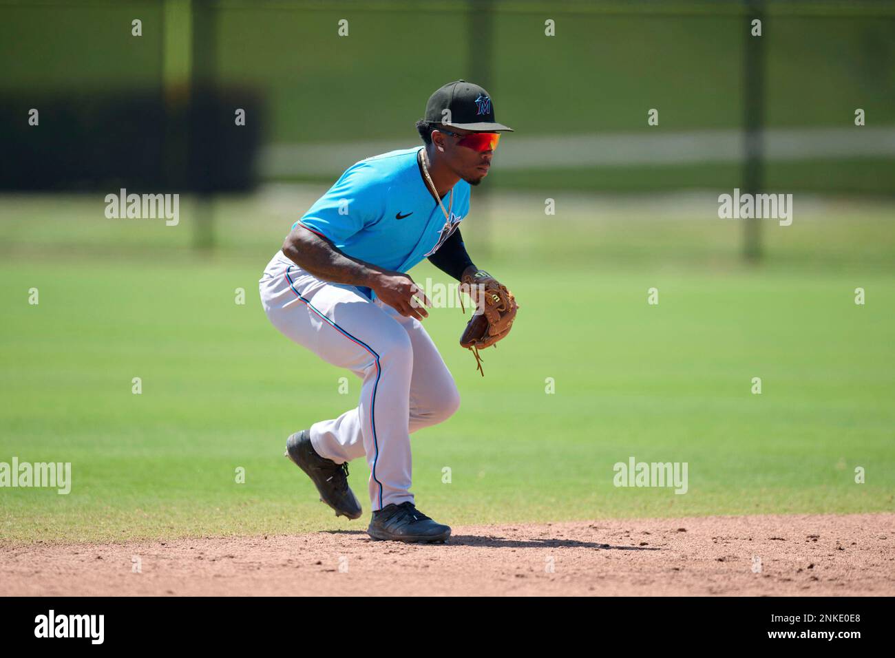 Miami Marlins shortstop Kahlil Watson (3) during an MiLB Spring ...